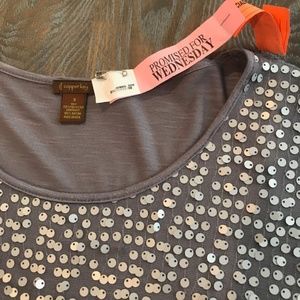 Copper Key | Tops | Sequined Top Freshly Dry Cleaned | Poshmark